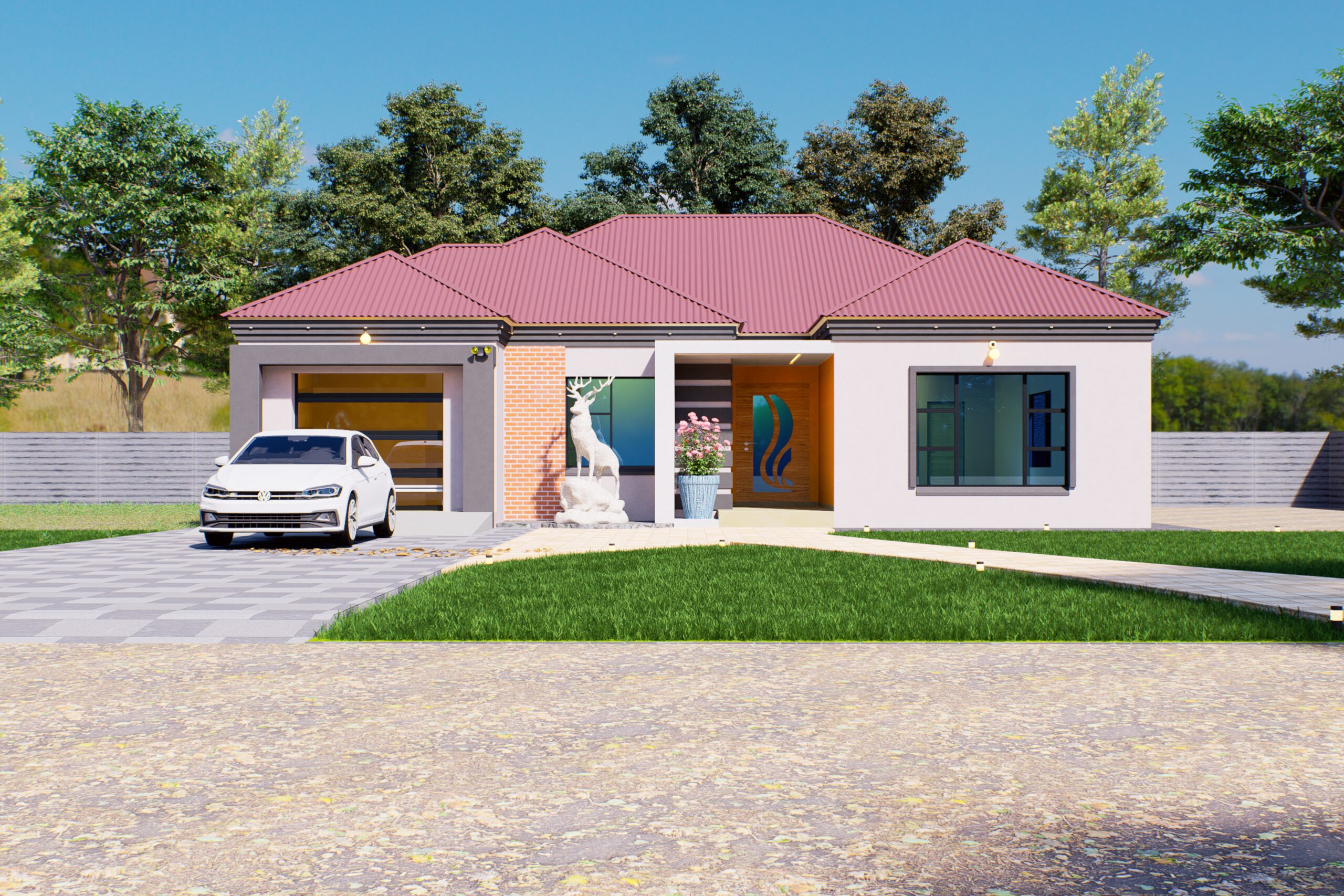 House Plan 2024 R028ZS 3BED 2B - Sky Limit Architects